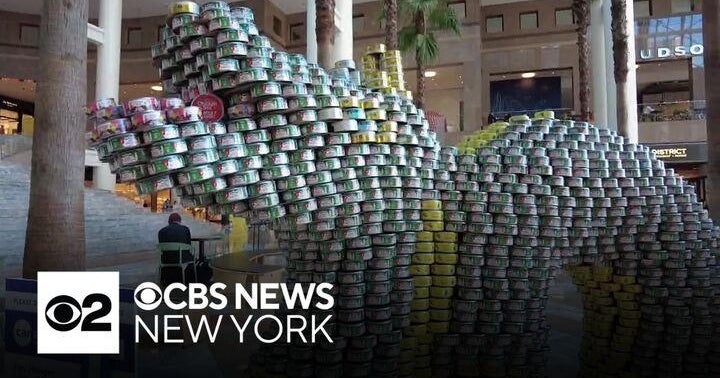 Canstruction exhibit returns to Manhattan - CBS New York