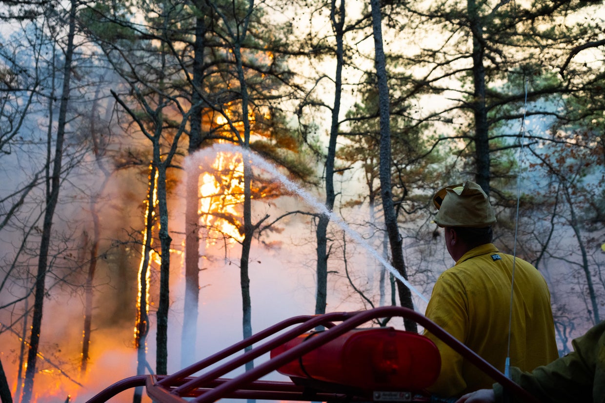 See photos from South Jersey wildfires amid drought, historic dry streak