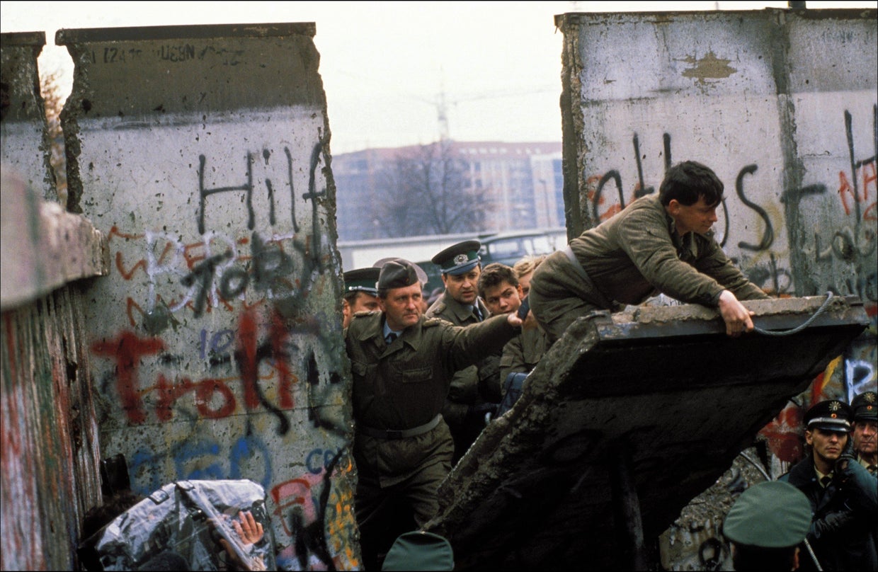 The Berlin Wall came down 35 years ago today. Fragments of the famous border still remain today ...