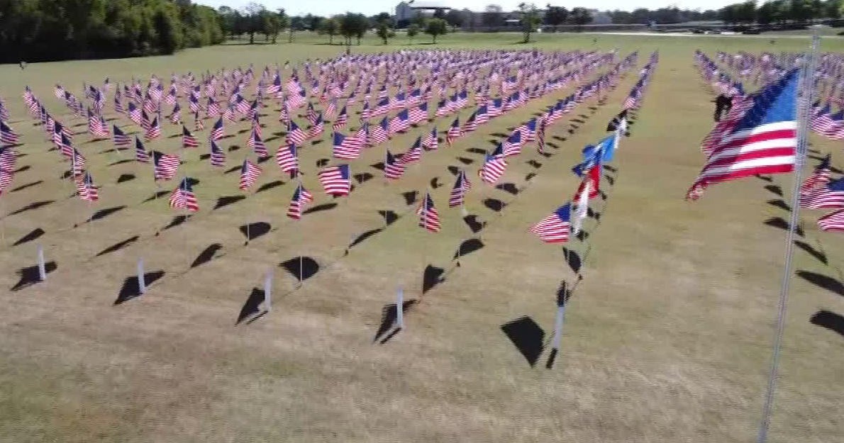 More than 1,000 flags displayed at Oak Park Point for Plano Flags of ...