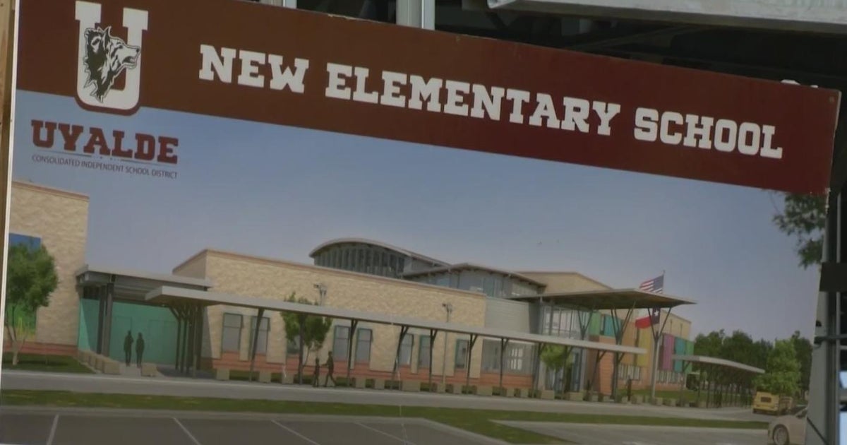 Structure of new Uvalde elementary school almost complete - CBS Texas