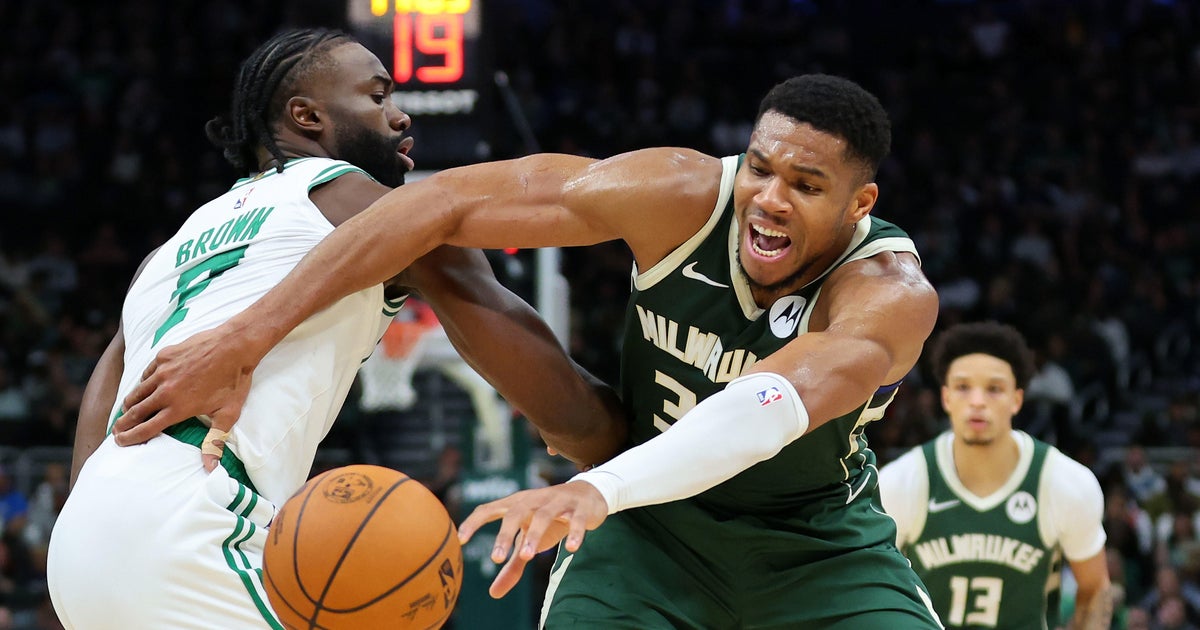 Jaylen Brown calls Giannis Antetokounmpo "a child" after his high-five ...
