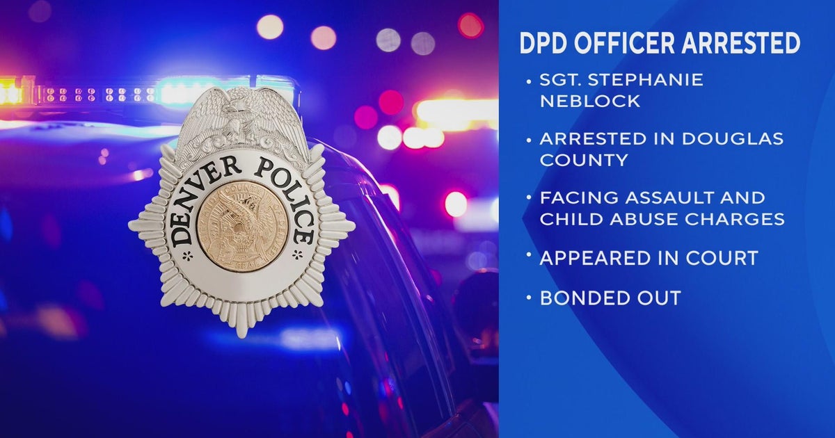 Denver Police Sgt. Stephanie Neblock arrested in Douglas County - CBS ...