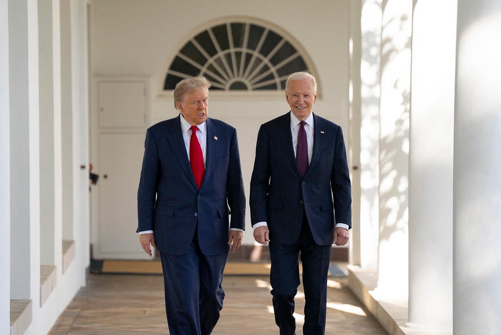 Biden tells Trump "welcome back" during Oval Office meeting - CBS News