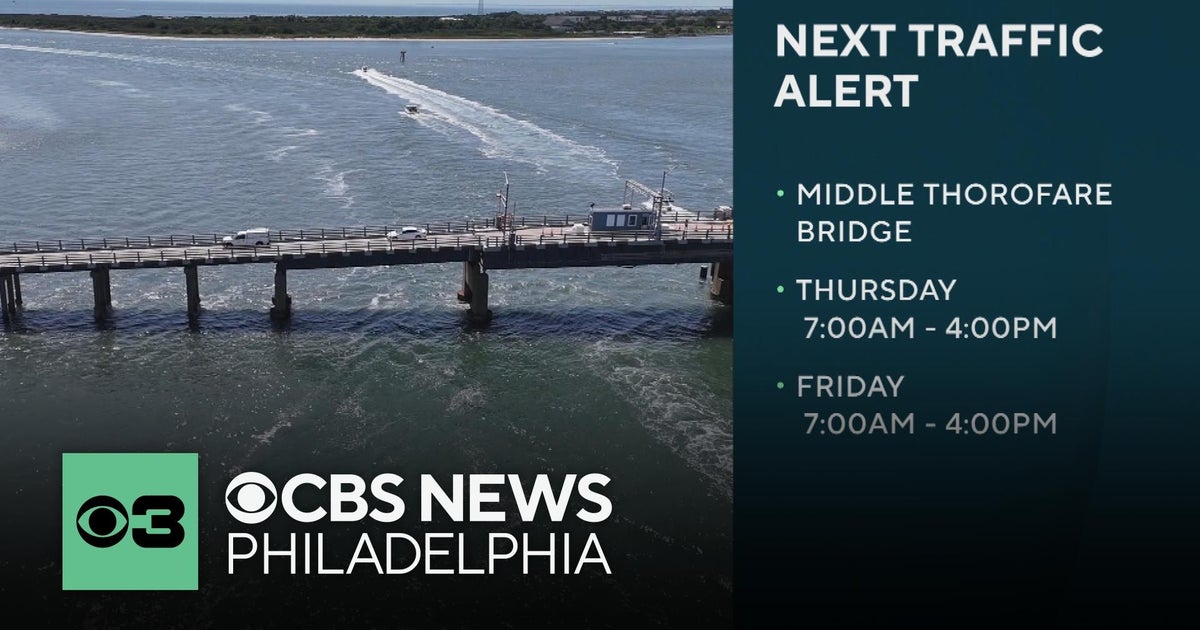 NEXT Traffic Alert for Middle Thorofare Bridge in Cape May County, New ...