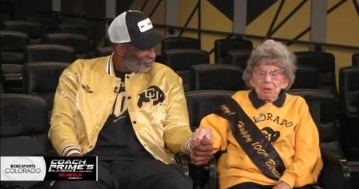 Colorado Buffaloes fan Miss Peggy celebrates her 100th birthday - CBS ...