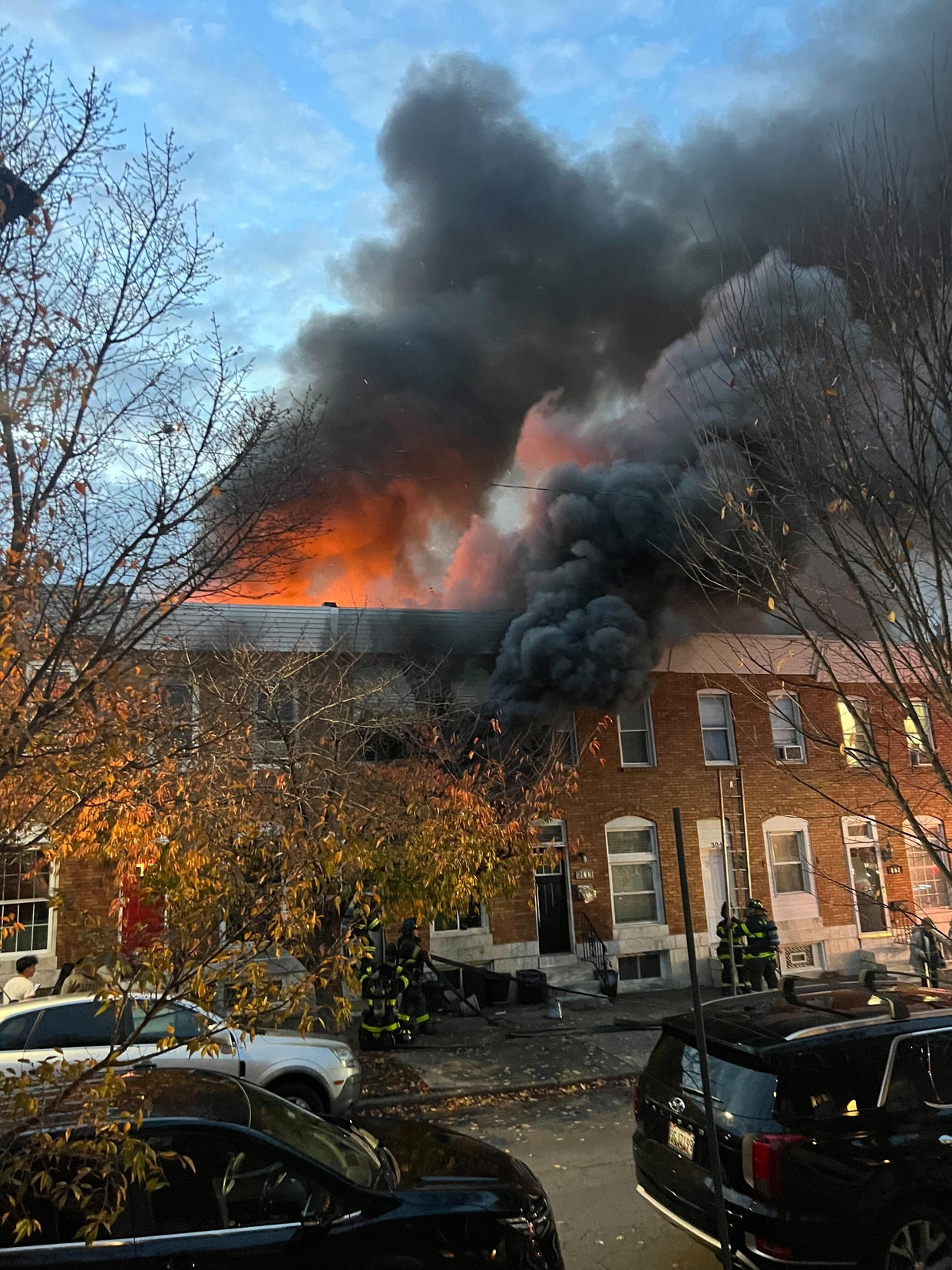 Woman dead, several displaced after fire rips through rowhomes in Baltimore's Greektown ...