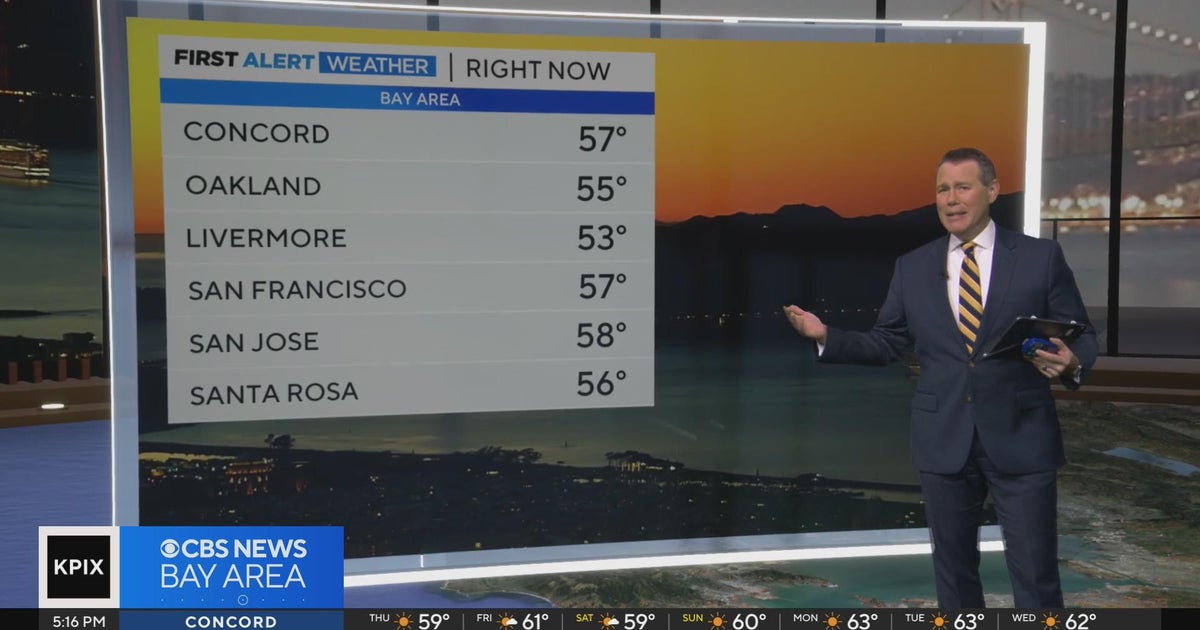 First Alert Weather Wednesday evening forecast - CBS San Francisco