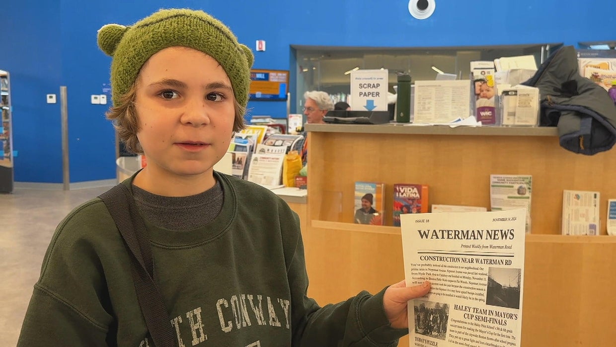 11-year-old Boston boy's weekly newspaper brings neighborhood together ...