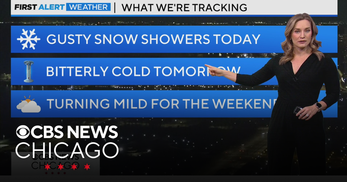 Gusty snow showers Wednesday before arctic cold on Thursday in Chicago ...