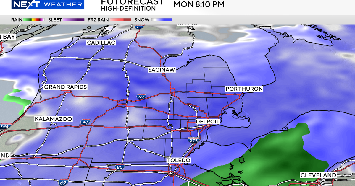 Snow, sleet and freezing rain hit Southeast Michigan Monday evening ...