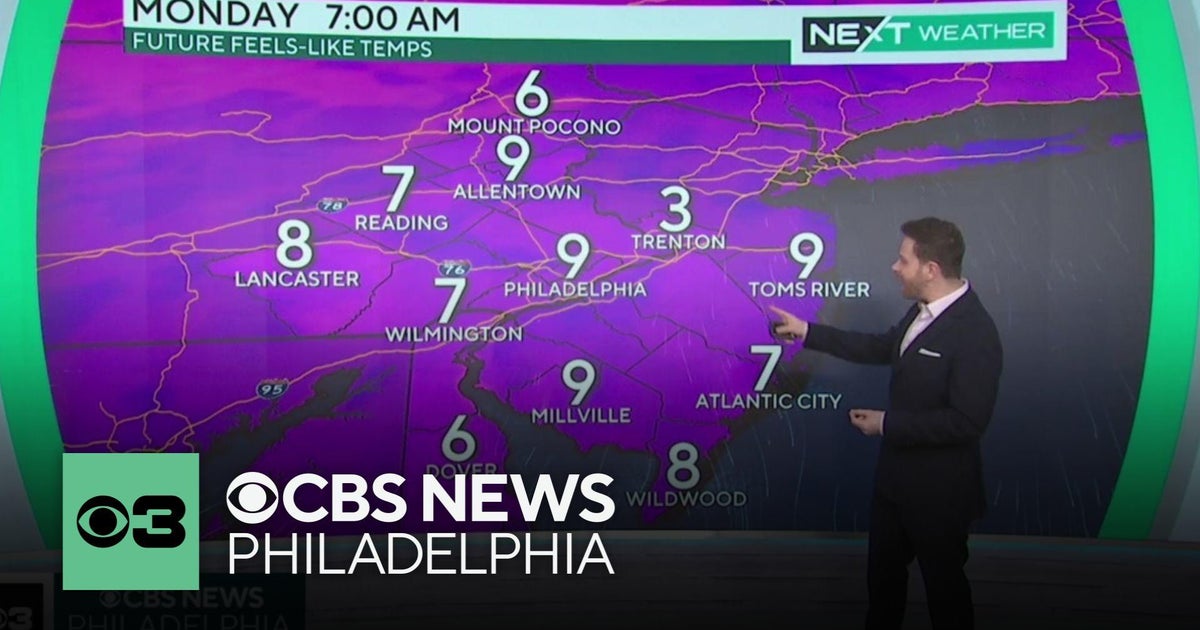 Frigid temps continue Monday morning in Philadelphia, but Christmas ...
