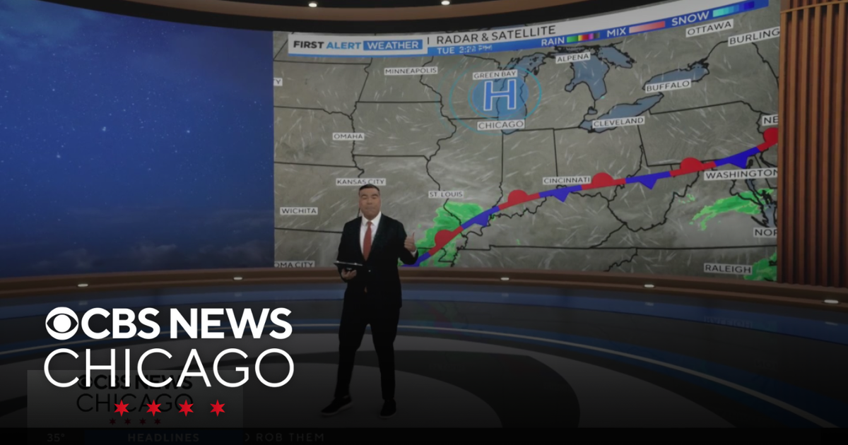 Drizzle, light rain coming in Chicago on Christmas Day - CBS Chicago