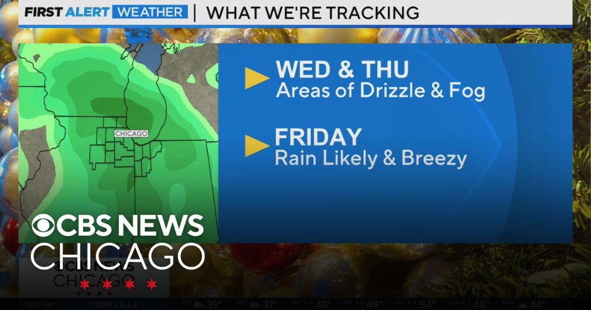 Areas of drizzle and fog Wednesday, Thursday in Chicago - CBS Chicago