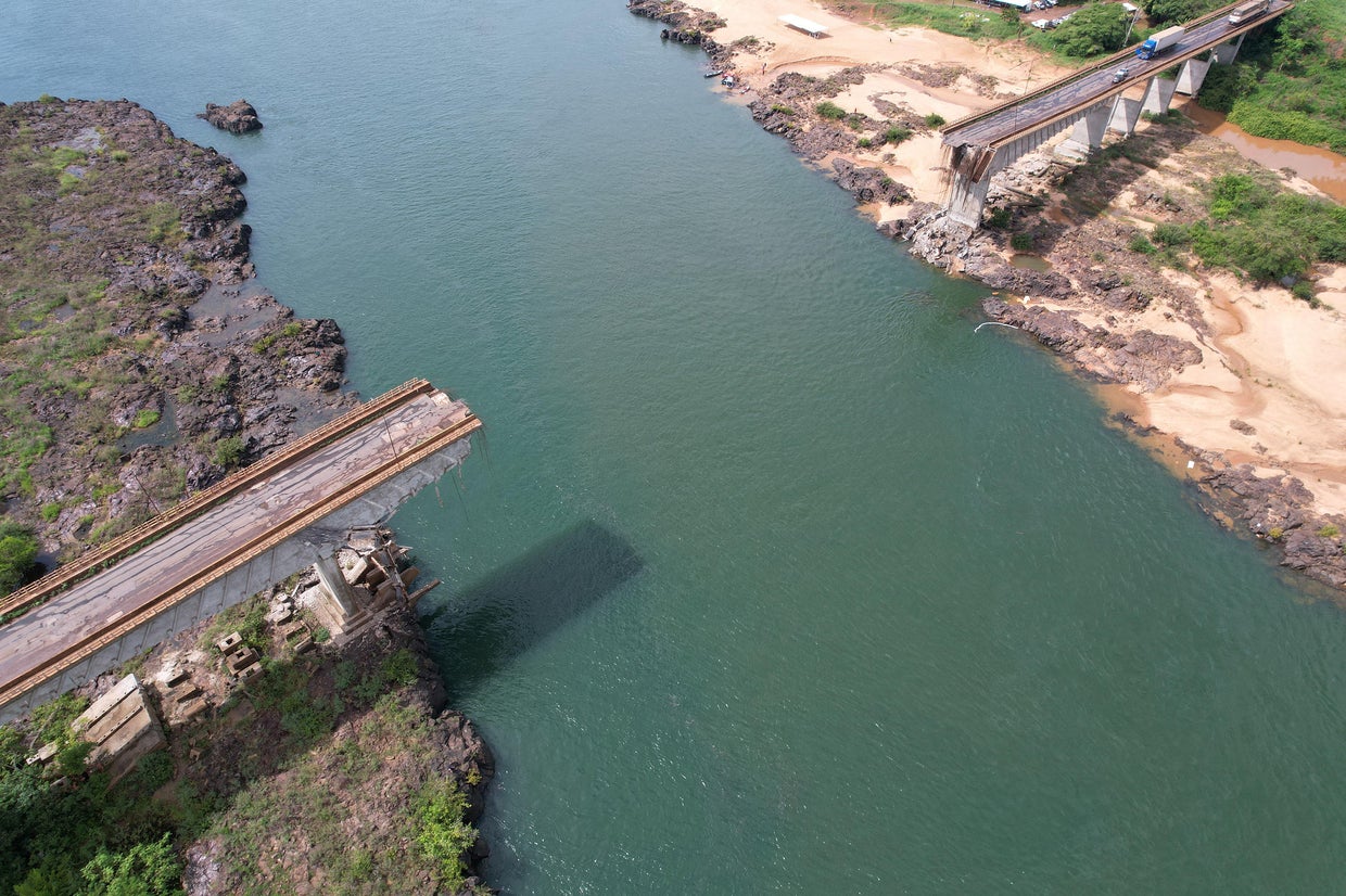 Bridge collapse in Brazil leaves at least 2 dead, dozen missing - CBS News