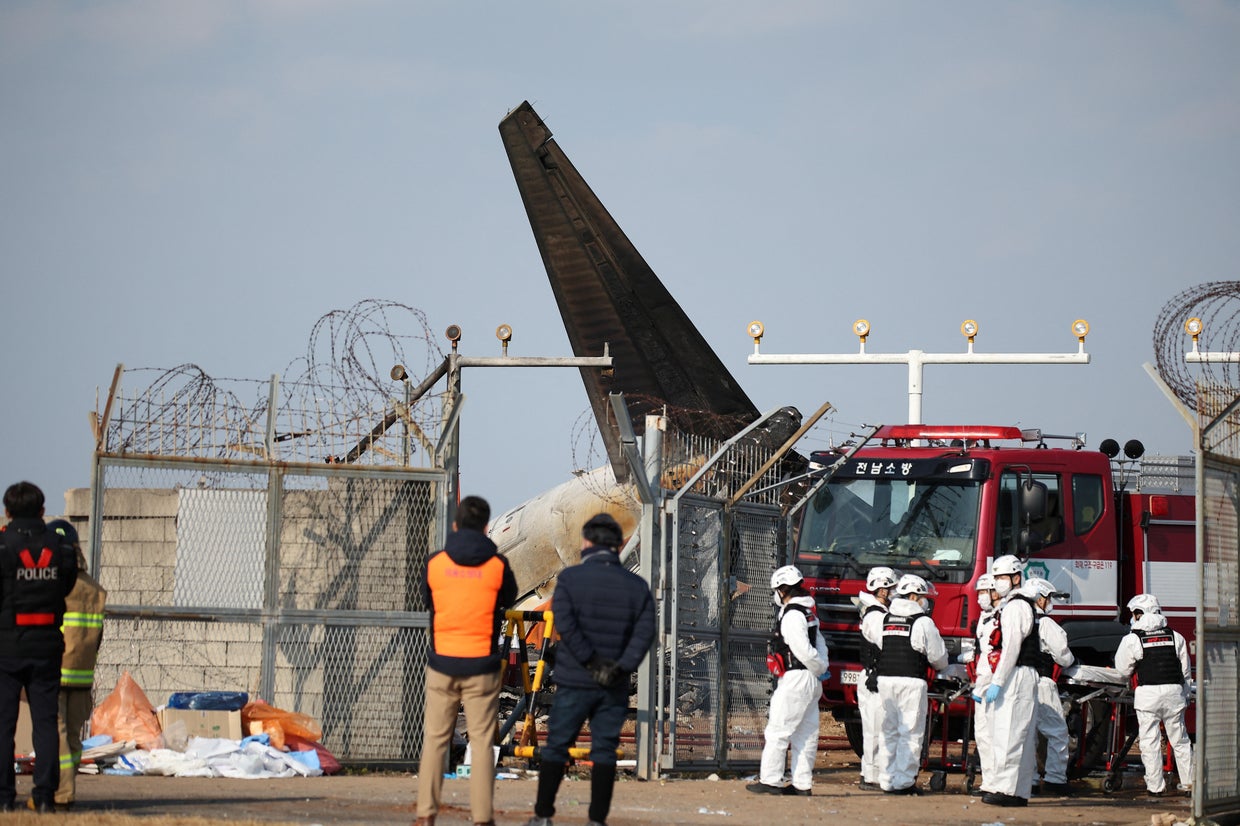 Passenger jet engulfed in flames after crash-landing in South Korean ...