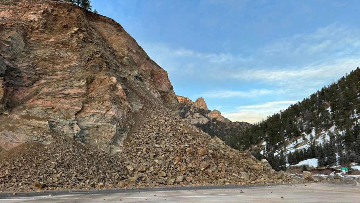 Rock slide closes highways in southern Colorado - CBS Colorado