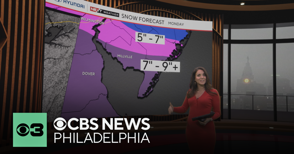 Snow storm arrives in Delaware Valley, highest totals expected in South ...