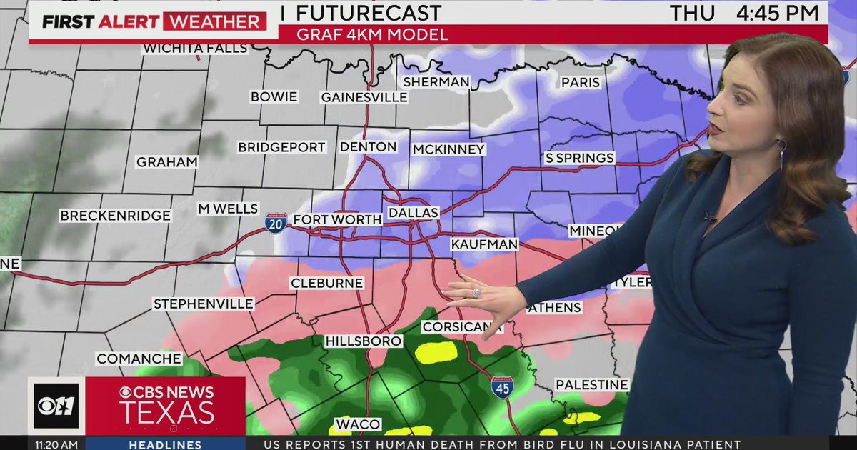 Winter storm watch in effect for North Texas through Friday - CBS Texas