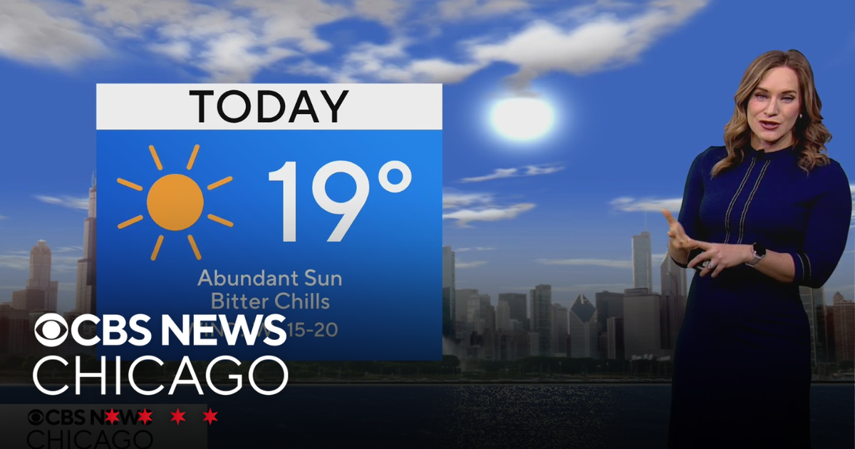 Highs in the teens on Monday in Chicago - CBS Chicago
