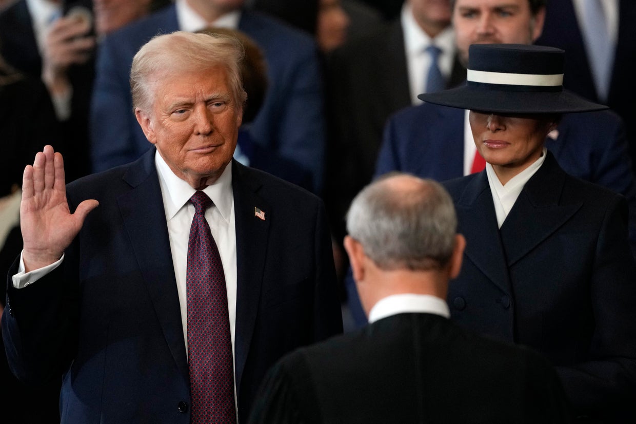 Trump sworn in on Inauguration Day as he vows "the golden age of ...