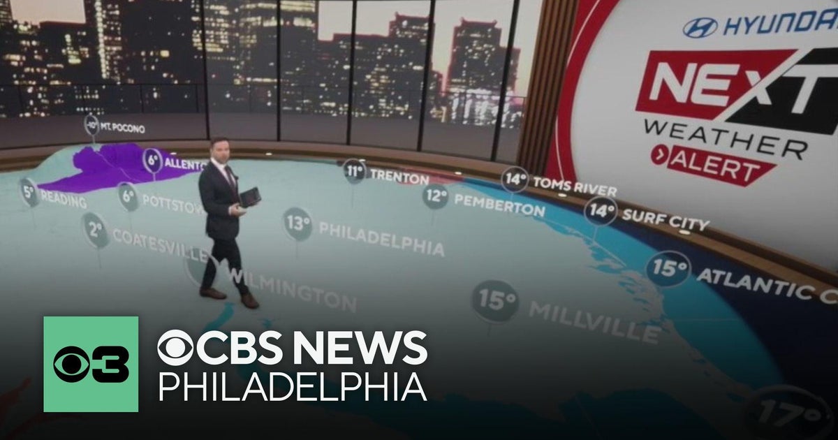 Frigid conditions Monday night in Philadelphia region - CBS Philadelphia