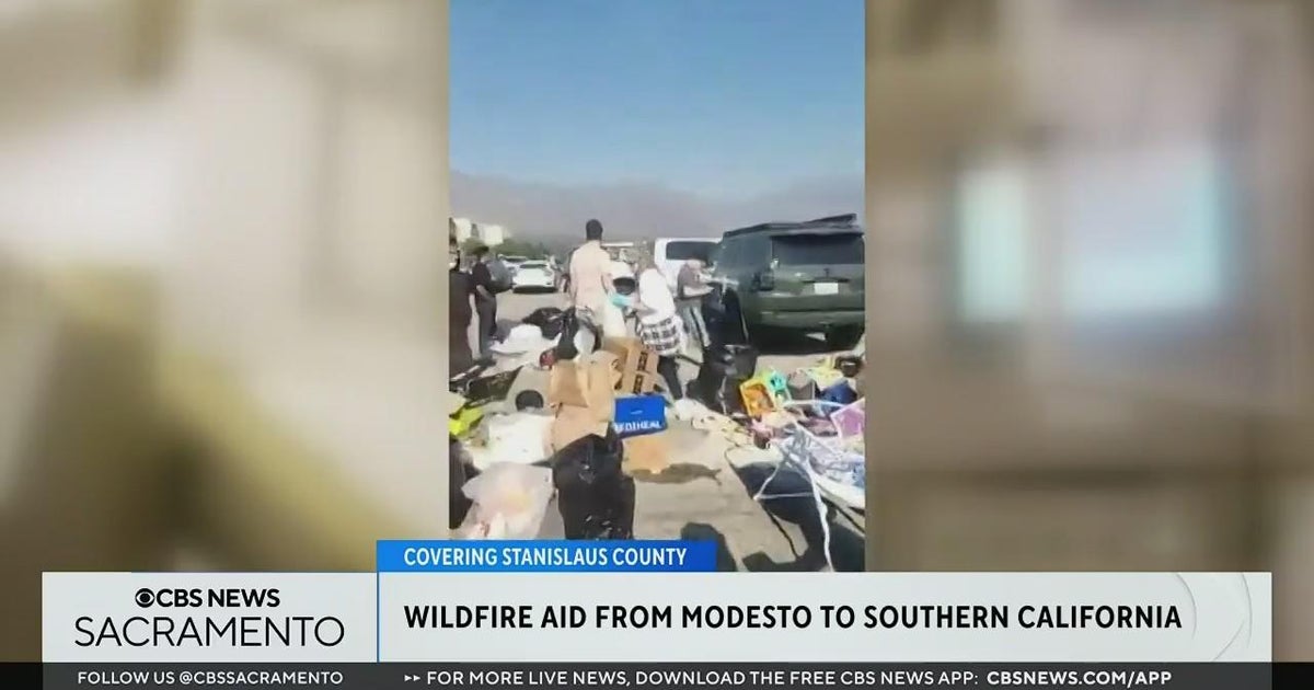 Wildfire aid sent from Modesto to Southern California - CBS Sacramento