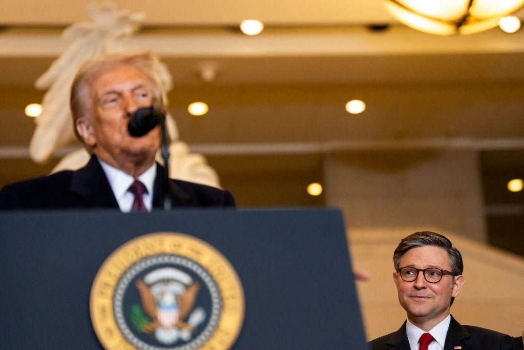 House Speaker Mike Johnson invites Trump to address joint session of ...