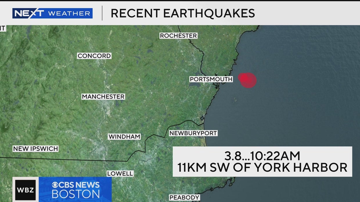 Earthquake felt in Boston was centered off Maine - CBS Boston