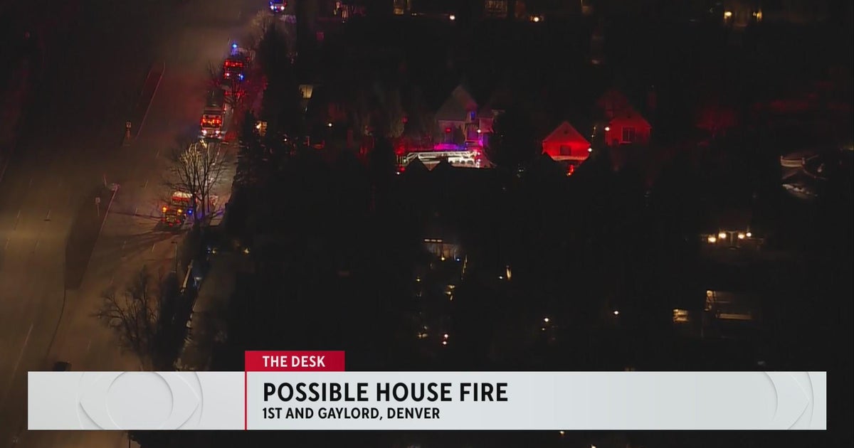 Denver firefighters rush to repored house fire - CBS Colorado