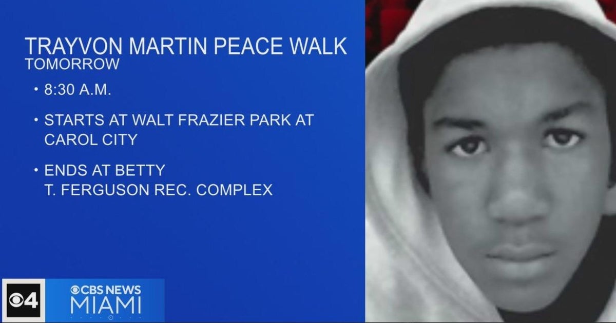 Trayvon Martin Peace Walk happening this weekend - CBS Miami
