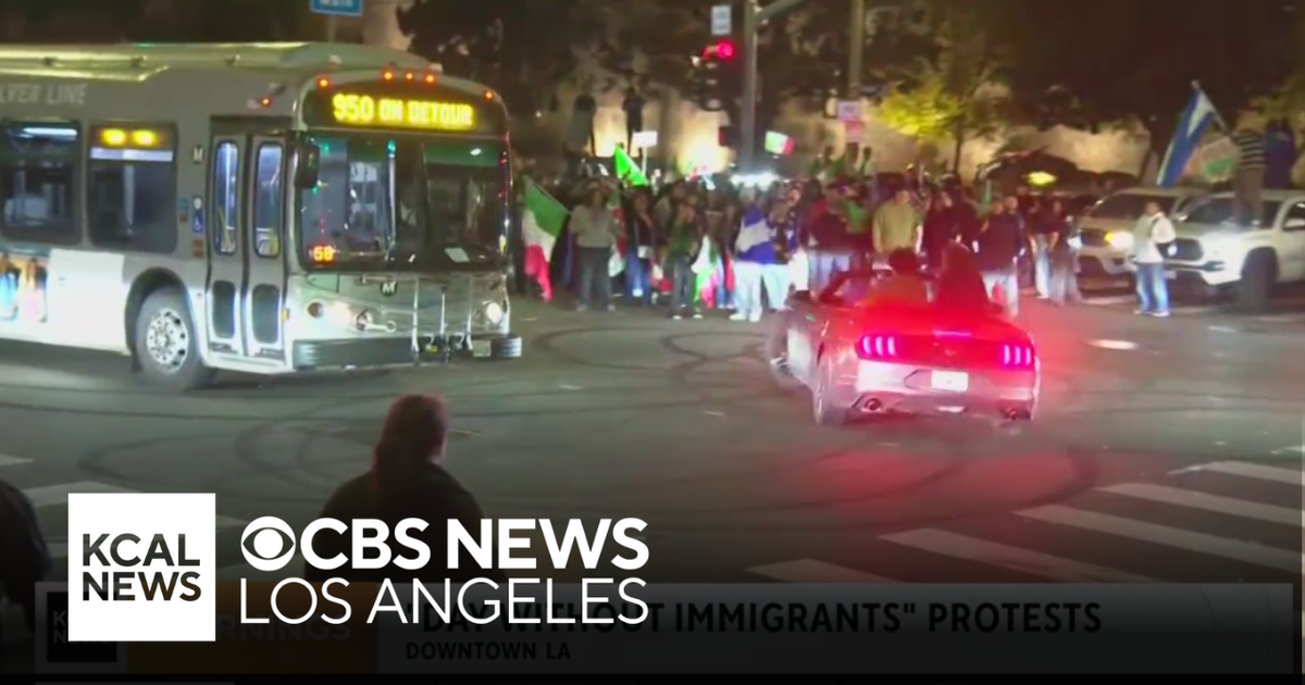 Protesters gathered in downtown Los Angeles over ICE raids for second ...