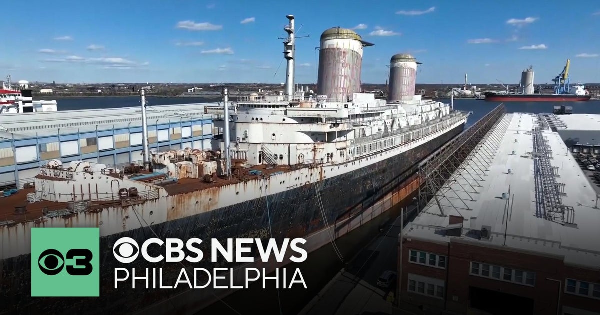 SS United States scheduled to finally leave Philadelphia - CBS Philadelphia