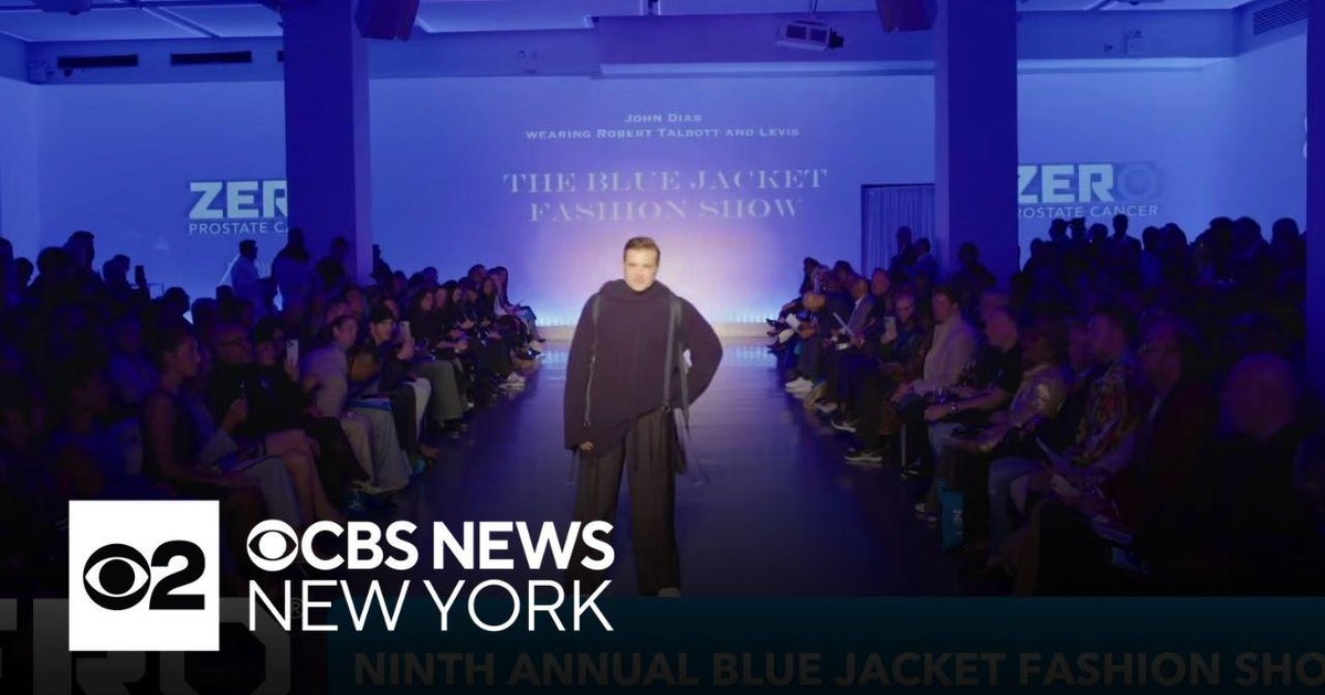 CBS News New York's John Dias struts his stuff in the Blue Jacket ...