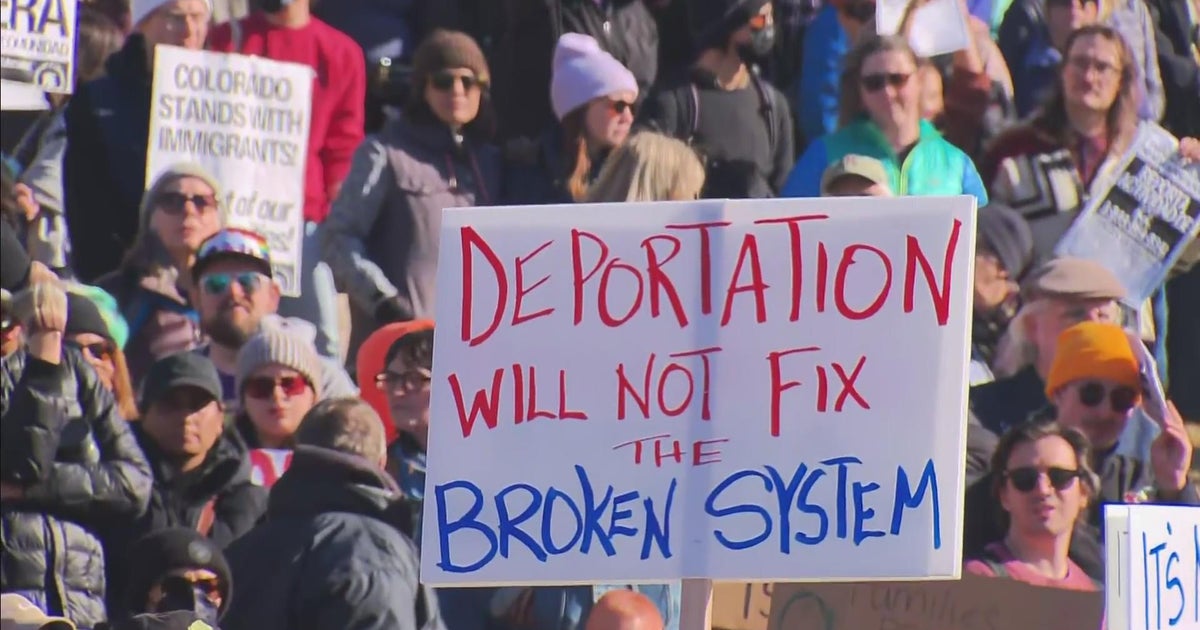 Anti-deportation protesters gather in Colorado State Capitol - CBS Colorado