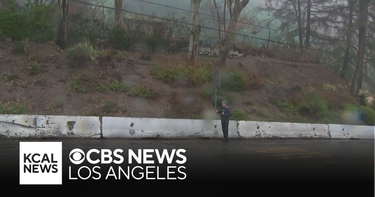 Rainy weather prompts evacuations in Eaton Fire burn area - CBS Los Angeles