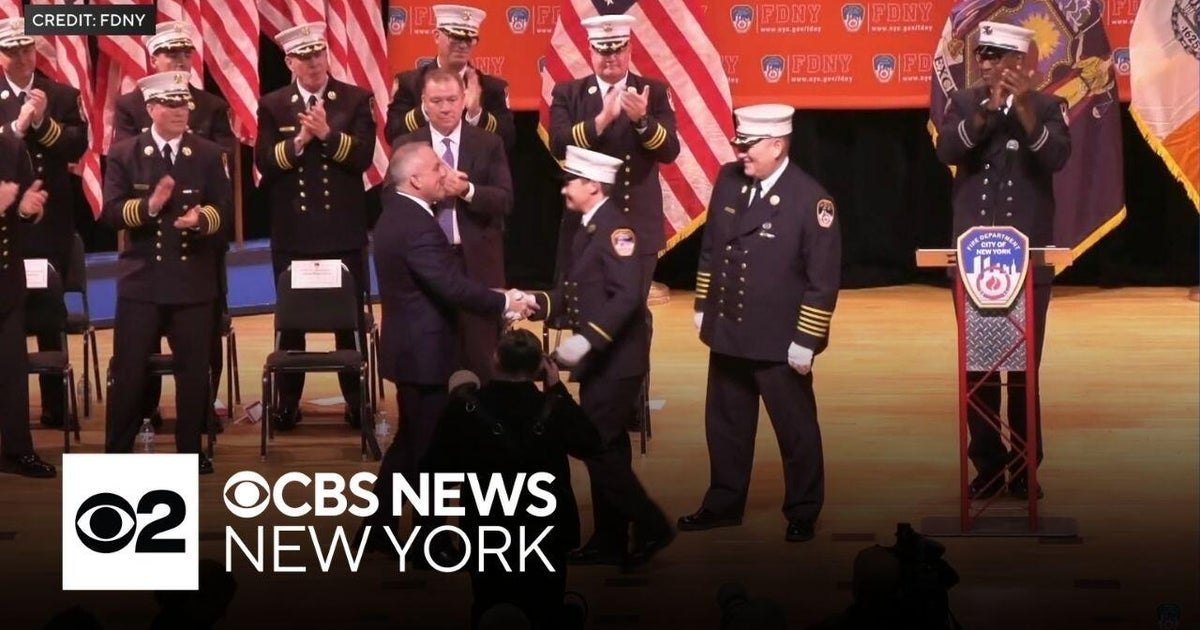 FDNY celebrates deputy chief's historic promotion - CBS New York