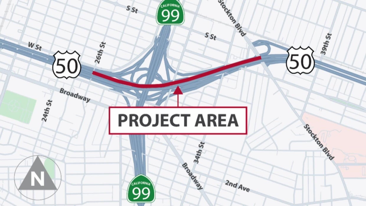 New long-term Highway 50 lane shift starts in Sacramento on Monday ...