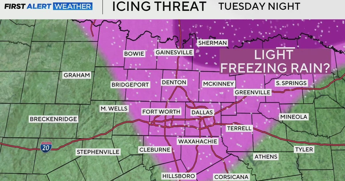 Pleasant start to the week before rain and frigid cold move in - CBS Texas