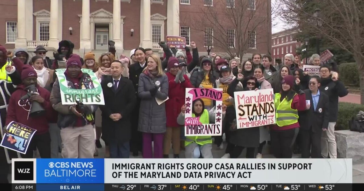 Immigrant advocates rally is support of Maryland Data Privacy Act - CBS ...