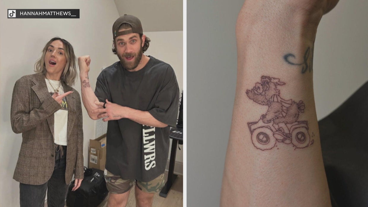 Bryce Harper's new tattoo makes love for Phillie Phanatic permanent ...