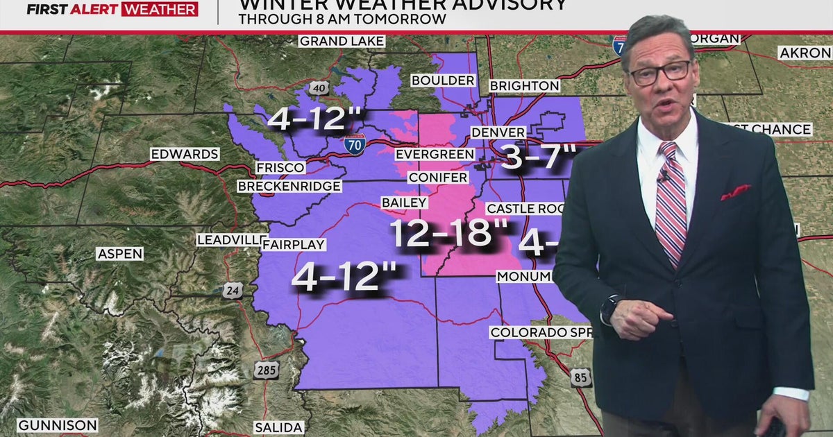 Winter Storm Warnings and Advisories across the Denver metro area and ...