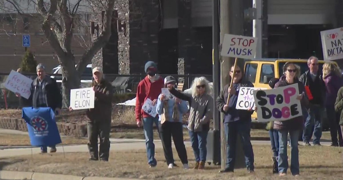 Rally held in Michigan against Musk and DOGE - CBS Detroit
