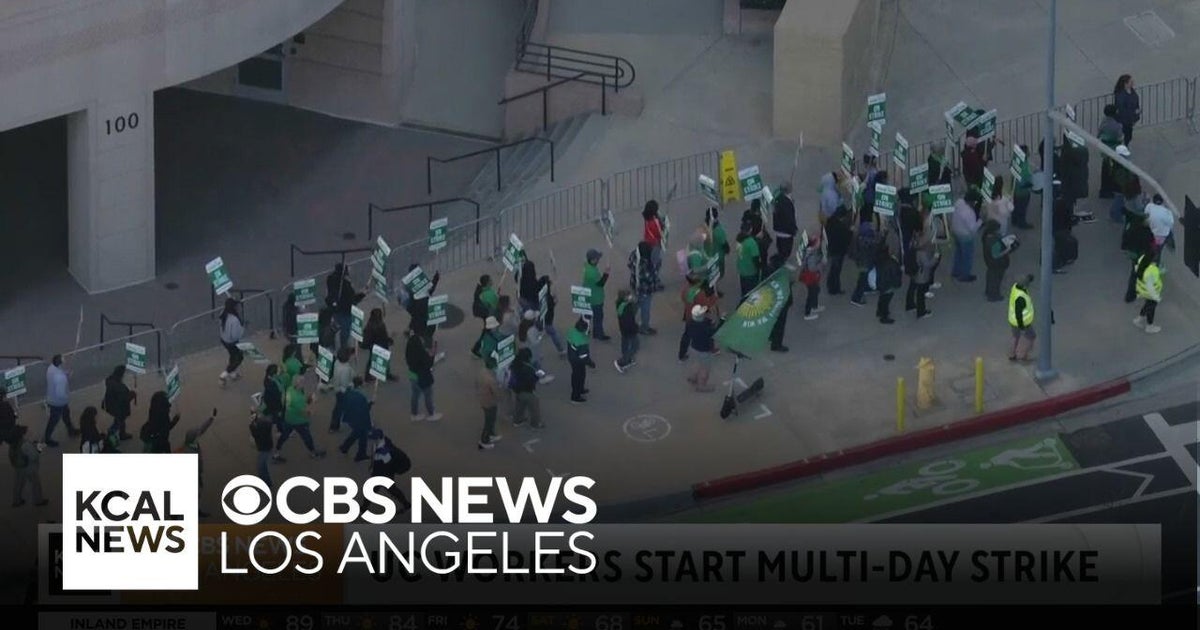 UC workers start multi-day strike, alleging unfair labor practices - CBS Los Angeles