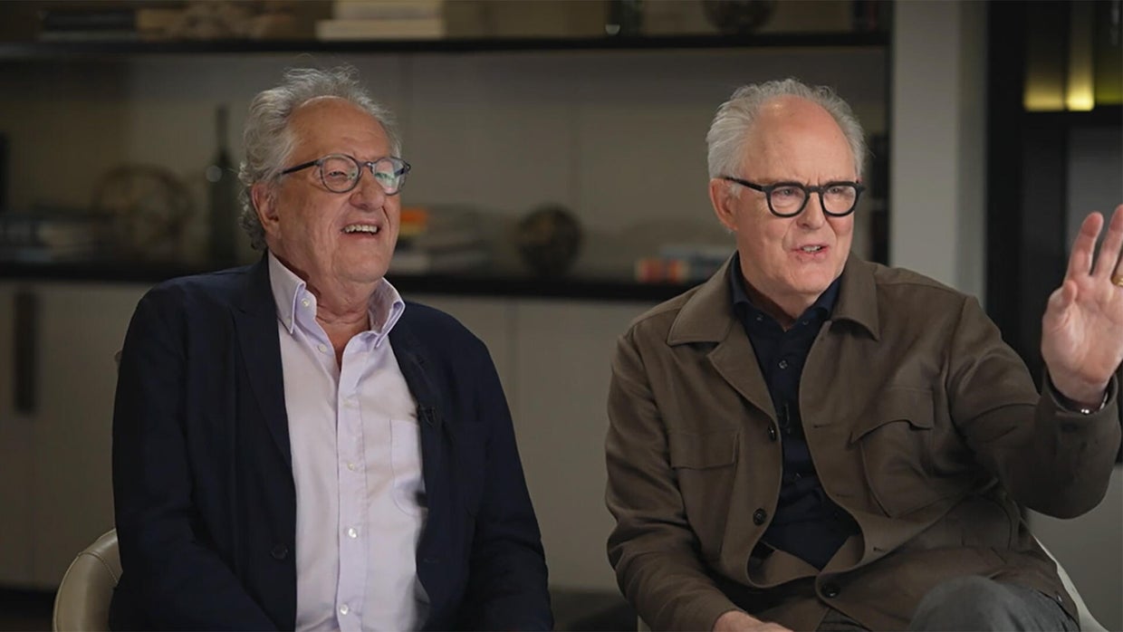John Lithgow and Geoffrey Rush talk horror in "The Rule of Jenny Pen ...