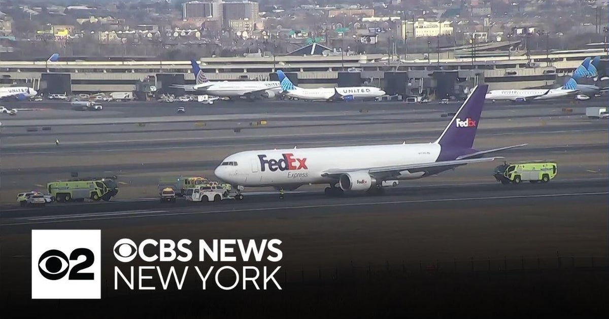 FedEx plane forced to return to Newark after bird strike - CBS New York