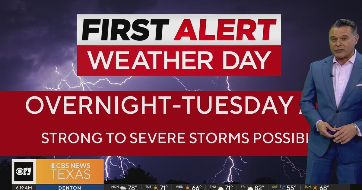 Strong to severe storms possible for Monday night into Tuesday Morning ...