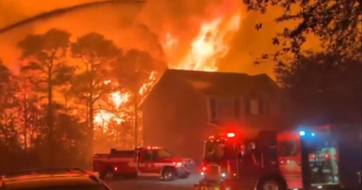 Evacuations in the Carolinas after multiple wildfires spark - CBS News
