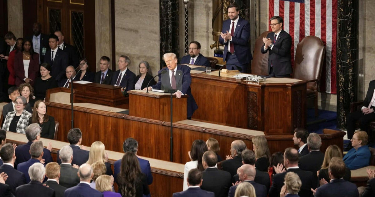 President Trump touts tariffs, foreign policy as some Democrats walk ...