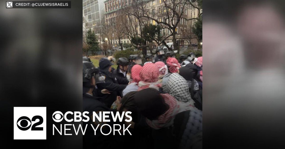 Nearly a dozen arrested after Barnard College student protest - CBS New ...